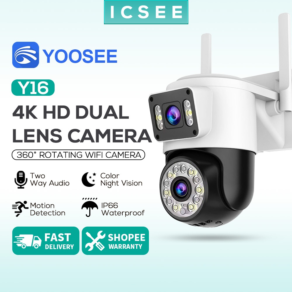 Yoosee Y20 Outdoor CCTV 4K Dual Lens Wireless Wifi Waterproof Night ...