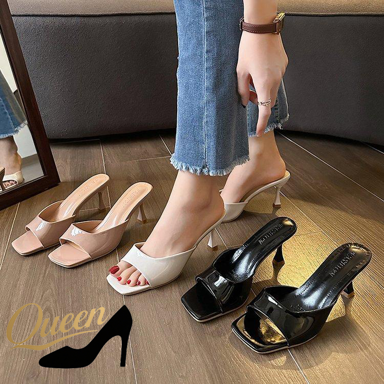 The 2025 new summer black high heels are elegant graduation high heels ...