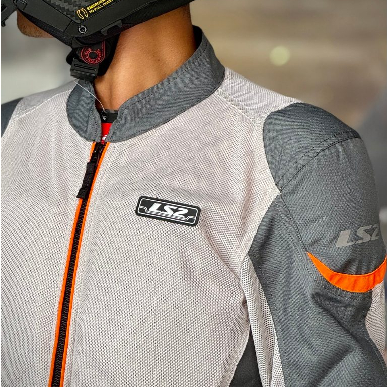 Motorcycle Riding Jacket - LS2 Airy Evo Man - Padded - Lightweight Mesh ...