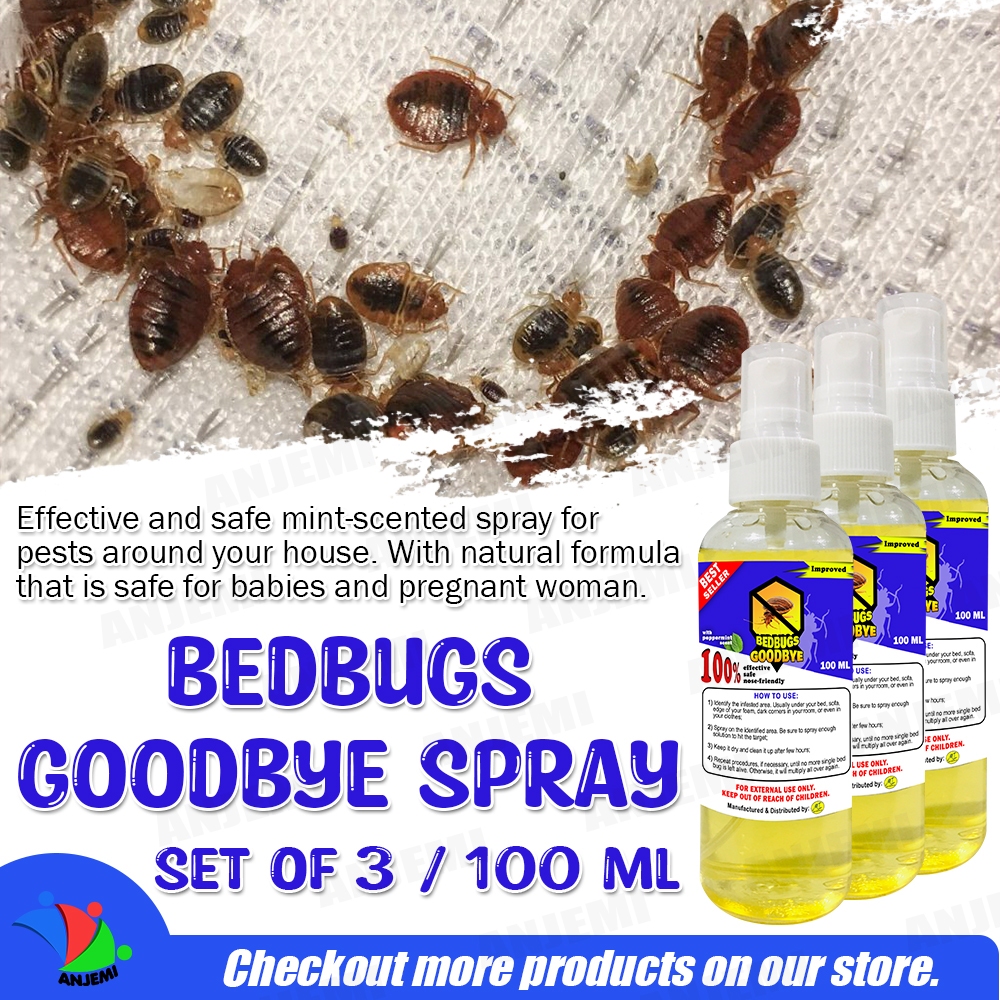 BEDBUGS GOODBYE SPRAY 100ml — Bedbugs Killer, Bedbugs Remover, Pamatay ...
