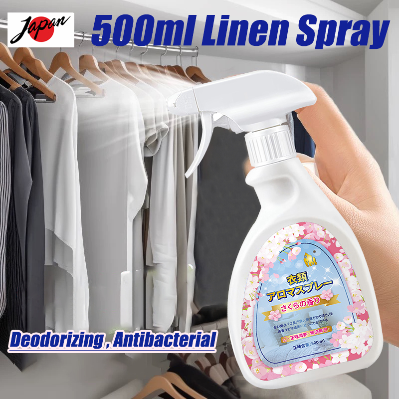 Japan Fabric Deodorizer Spray 500ml 24H Odor Eliminator for Clothes ...