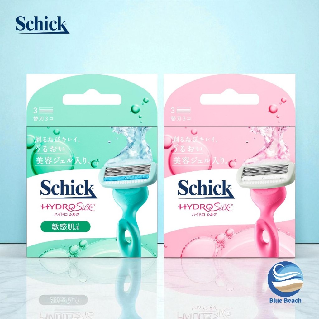 Schick Hydro Silk 3pc Refills/Women Razor Blades/Moisturizing Silky ...