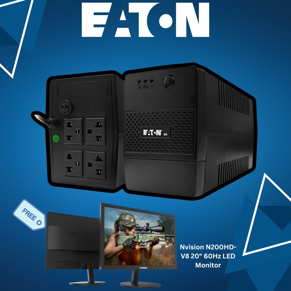 Eaton 5A 700I-NEMA 700VA/360Watts Line Interactive with N-vision N200HD ...