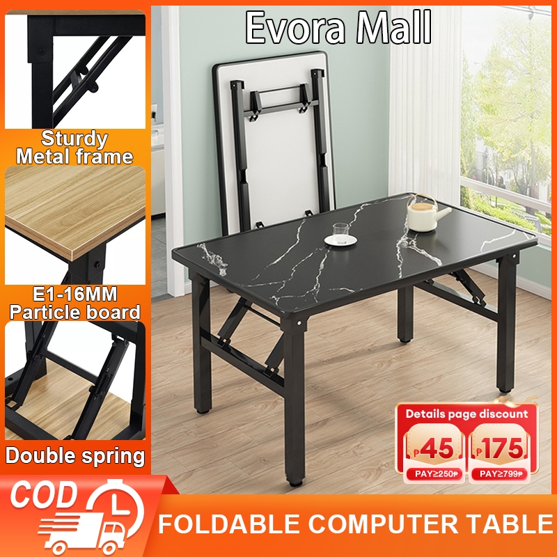Evora Foldable Table Desk Multipurpose Dining/Computer Study Table ...