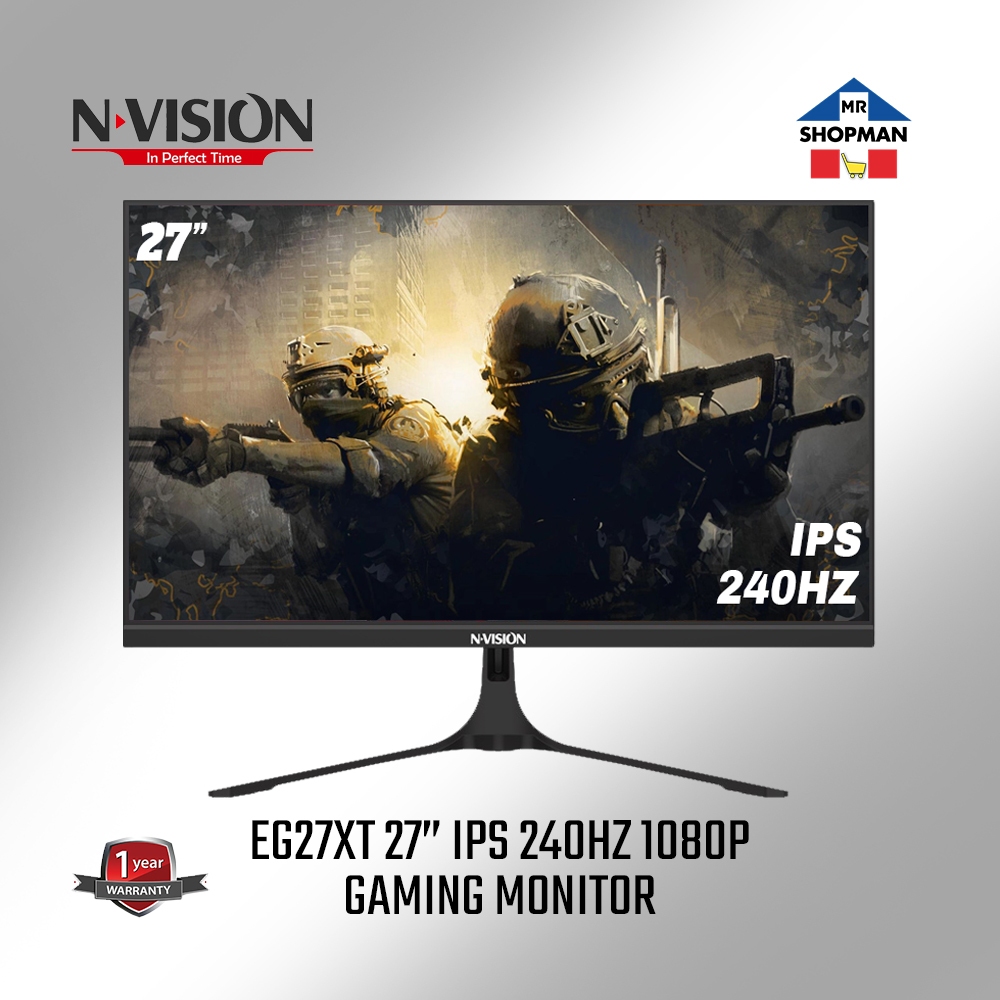 Nvision EG27XT 27" IPS 240Hz 1080P Flat Gaming Monitor | Shopee Philippines