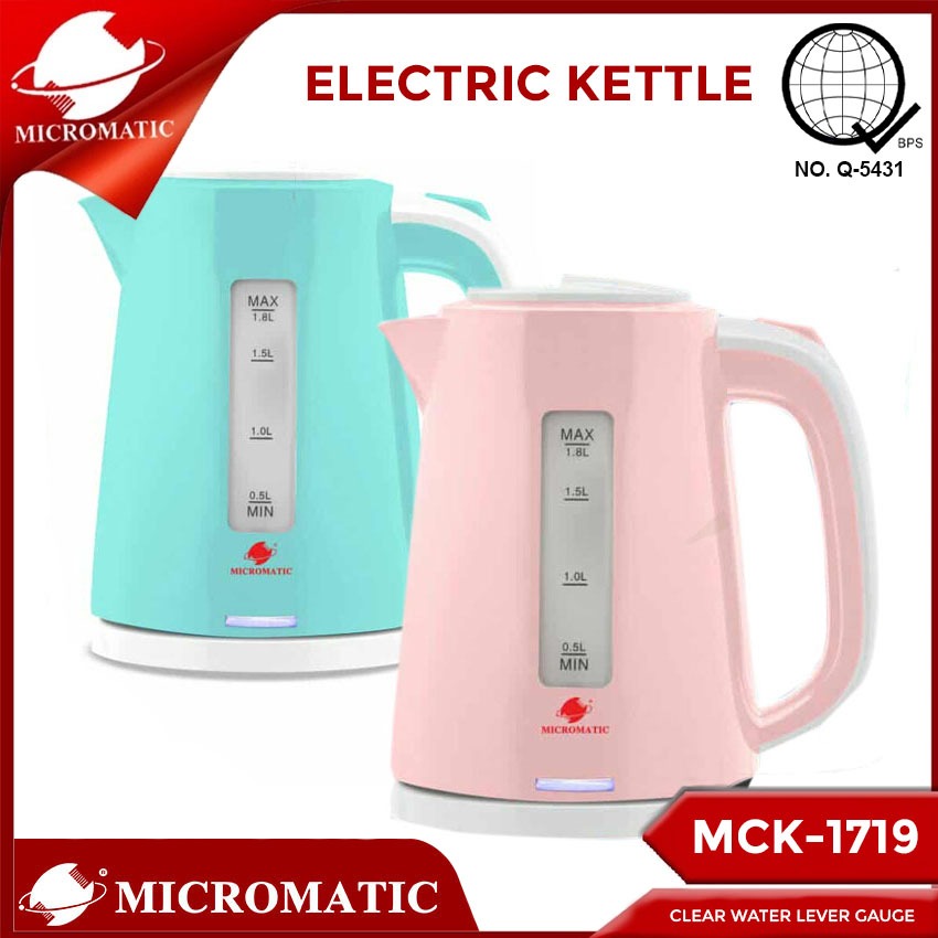 Micromatic MCK-1719 1.8L Stainless Steel and Plastic Body 1500watts ...