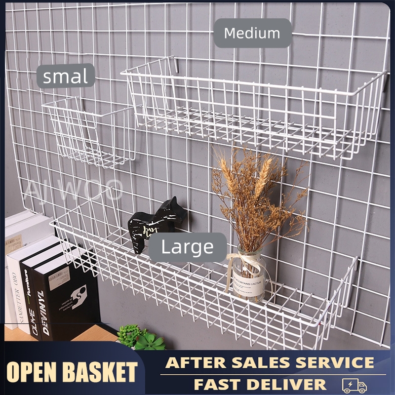 Hanging organizer wire mesh basket shelf hanging net sari sari store ...