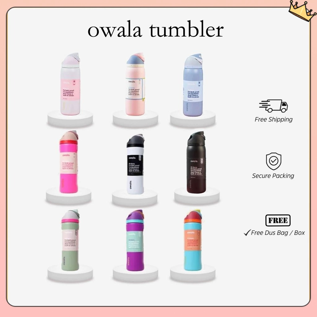 【COD】owala tumbler 24oz-710ml/32oz-950ml Stainless Steel Vacuum Insulated Sports Water Bottle ...