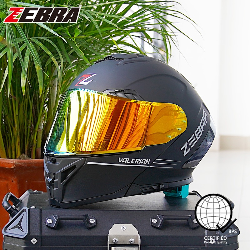ZEBRA 2027 VALERIAN Modular full face helmet revo visor for Motorcycle ...