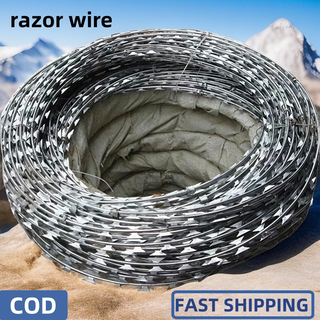 Barbed Razor Wire For Garden Fence Blade Wire for House Farm Factory ...
