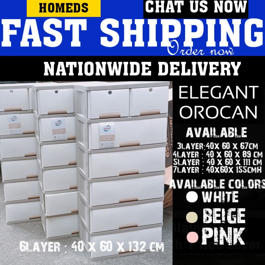 orocan drawer essential 7layer tall drawer FREESHIP | Shopee Philippines