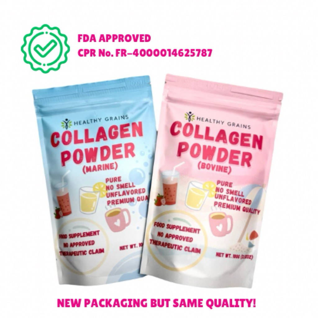 PURE COLLAGEN Bovine and Marine FDA Approved Collagen Powder Hydrolyzed ...
