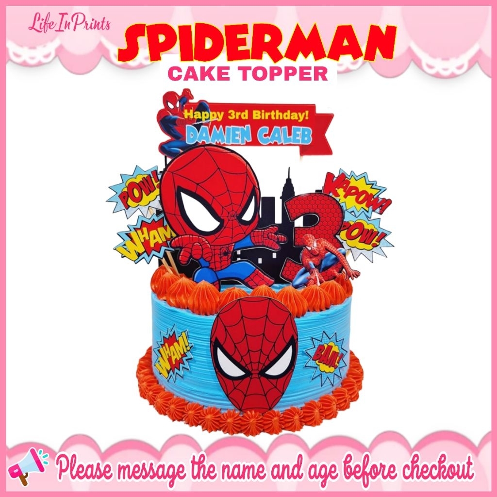 Shop cake topper spider man for Sale on Shopee Philippines