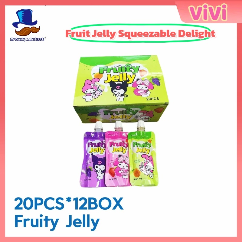 20Pcs Fruit jelly / Cartoon packaging / Jelly Squeeze Fun / Individual ...