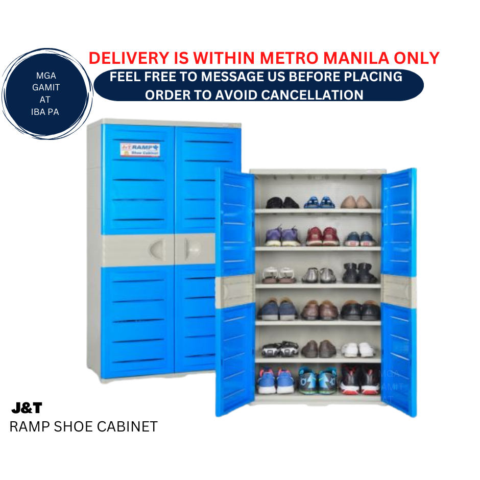 J&T - RAMP SHOE CABINET ( DELIVERY WITHIN METRO MANILA ONLY) | Shopee ...