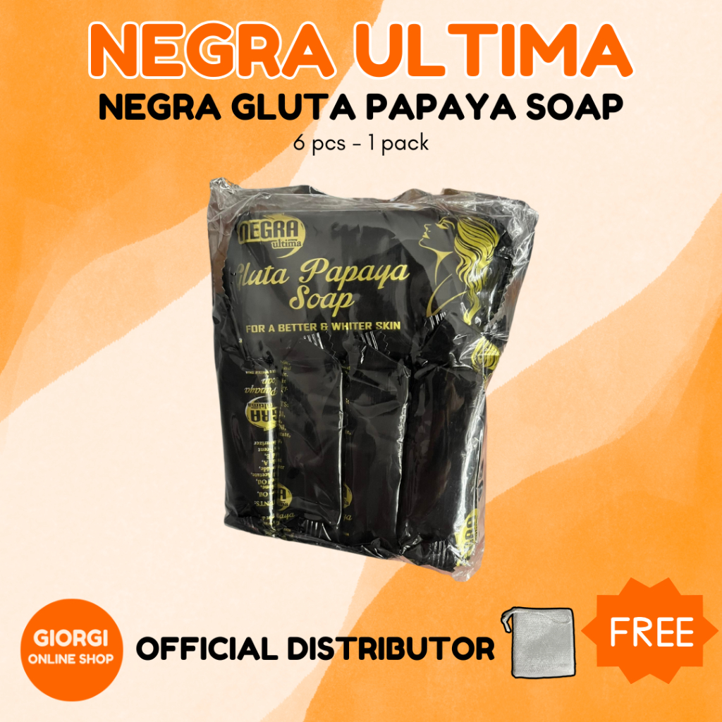 Negra Glutapapaya Soap | 6 pcs - 1 pack 100% ORIGINAL by NEGRA ULTIMA ...