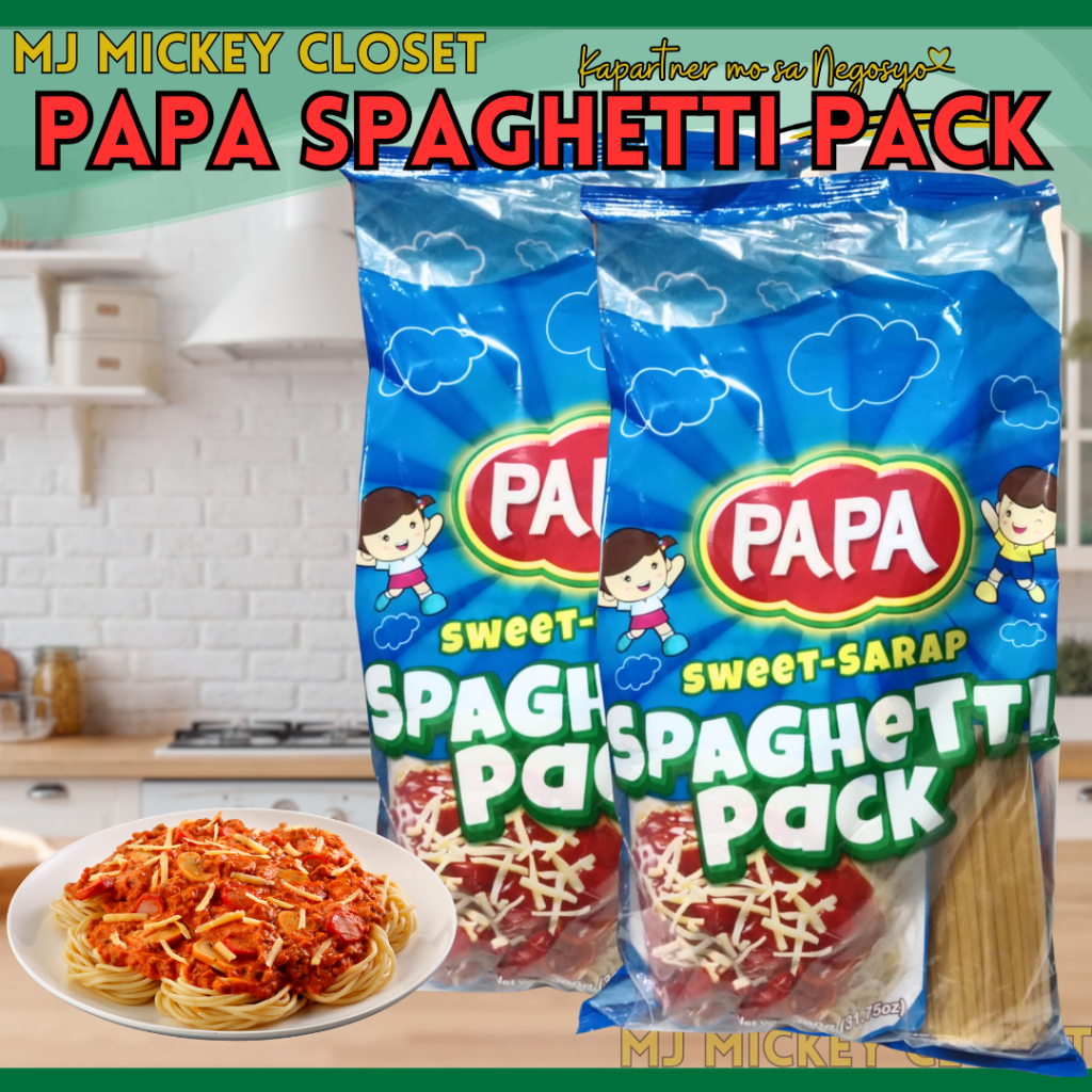 Papa Sweet- Sarap Spaghetti Sauce 900G and Pasta 700G Pack for ...