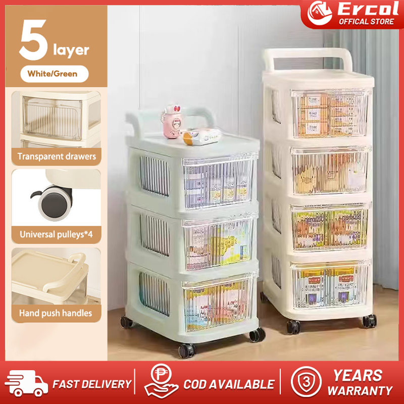 5 Layer Drawer storage rack Trolley Organizer For Living,bedroom ...