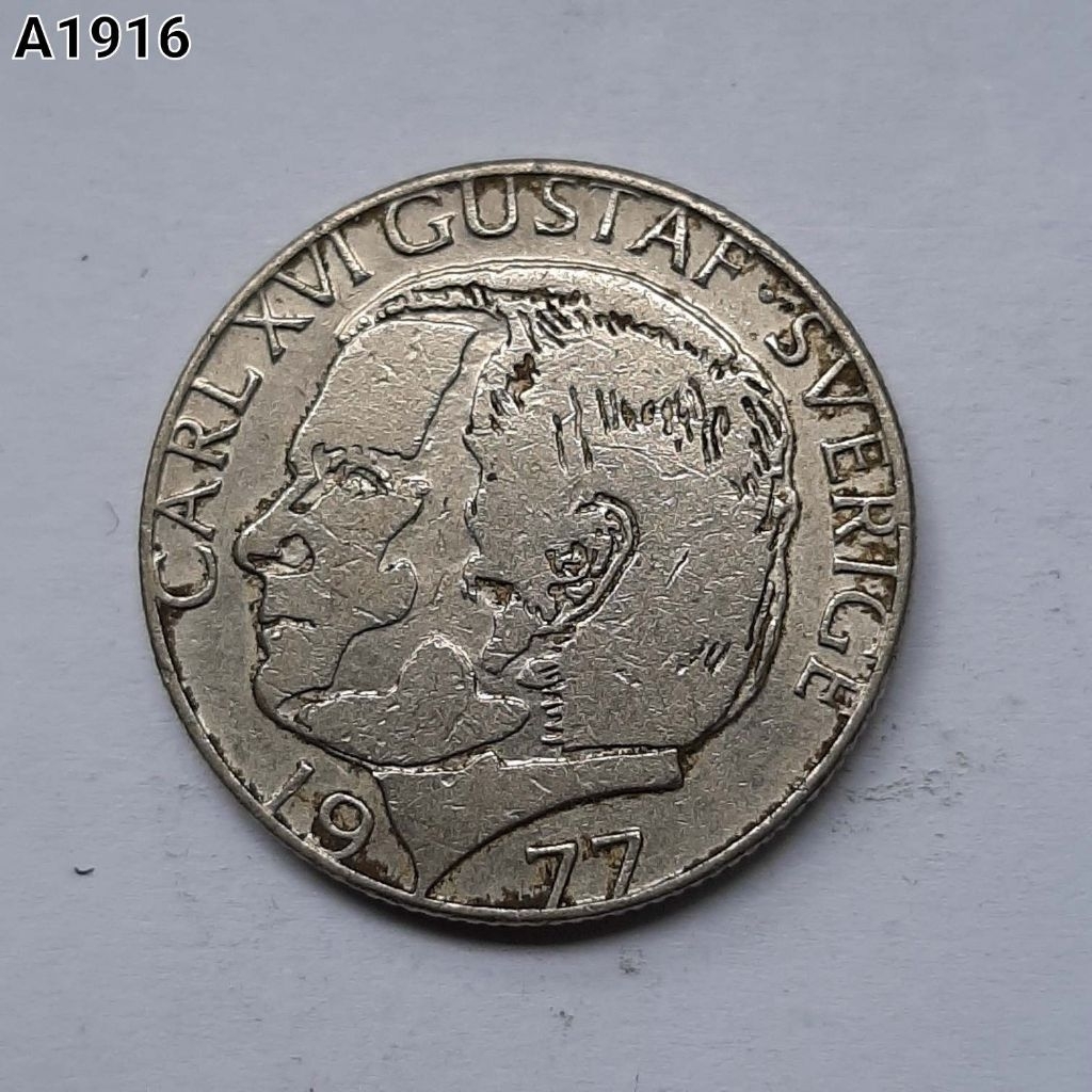 A1916 SWEDEN 1977 1 KRONE DEMONETIZED OLD WORLD COIN COLLECTION | Shopee Philippines