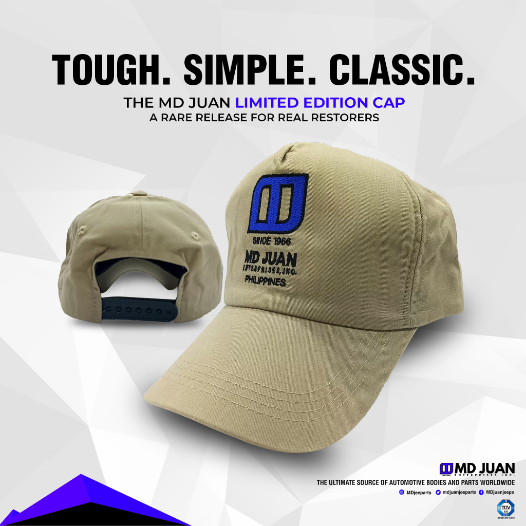 MD JUAN Limited Edition Cap (Embroidered MD Juan Logo) | Shopee Philippines