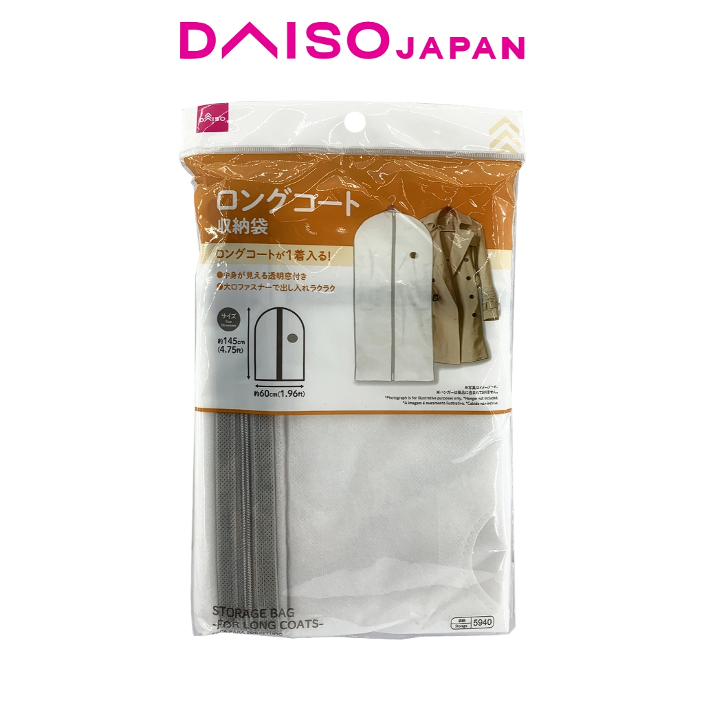 Daiso Long Coat Storage Bag (60cmx145cm) | Shopee Philippines