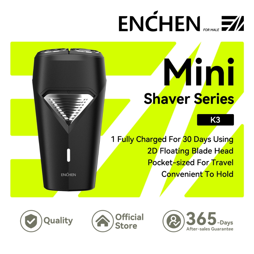 ENCHEN Electric Shaver K3 Double Blade Shaver Men's Razor Beard Shaver ...