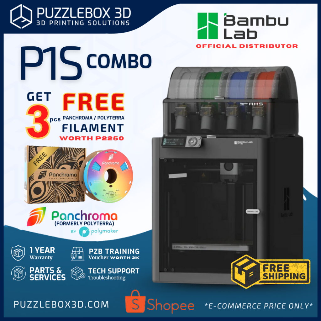 Bambu Lab P1S 3D Printer | P1S Combo | P1P w/ 20000 mm/s² acceleration ...