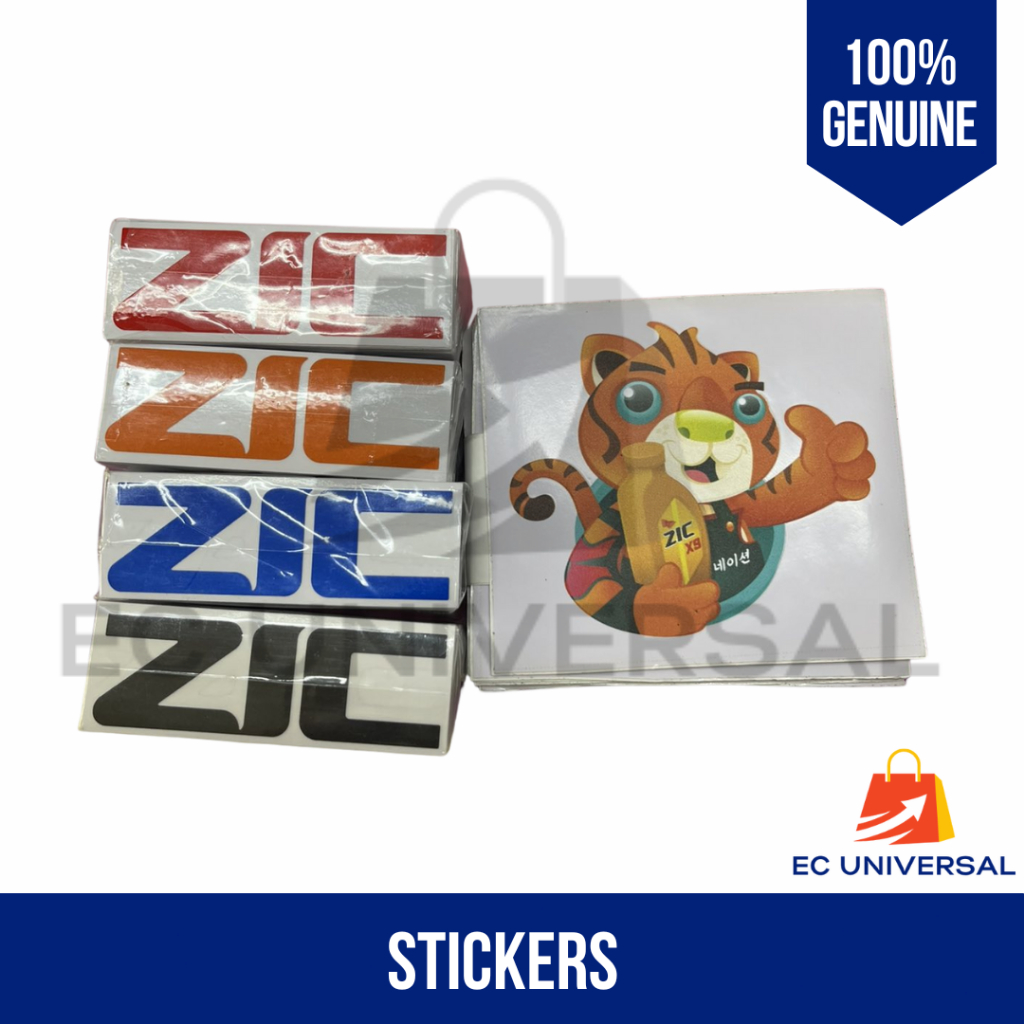 SK ZIC Logo Stickers Set | Premium Car Decal Collection with ZIC Tiger ...