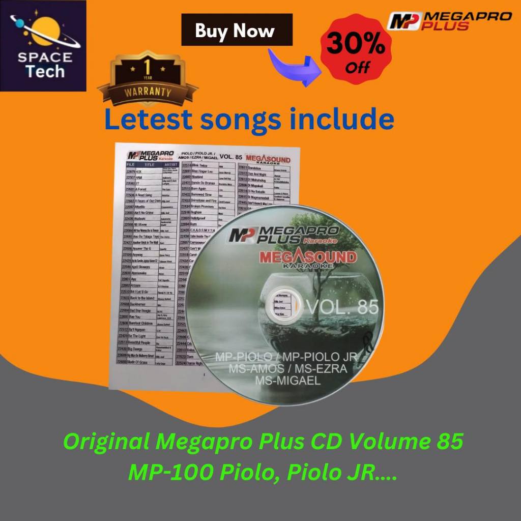 Megapro Plus/Megasound Volume 85 CD For MP100 PIOLO/PIOLO JR/ | Shopee ...