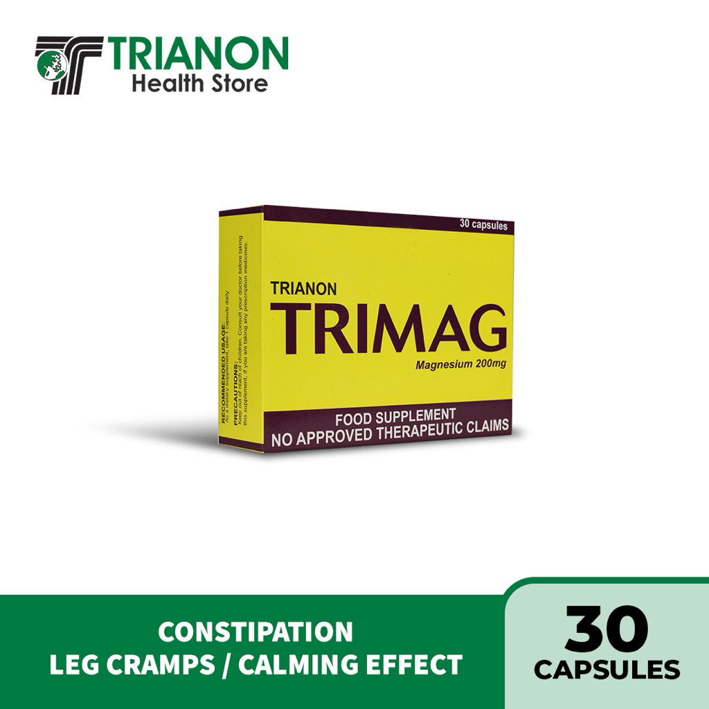 Trimag, 200mg Magnesium, 30 Capsules | Shopee Philippines