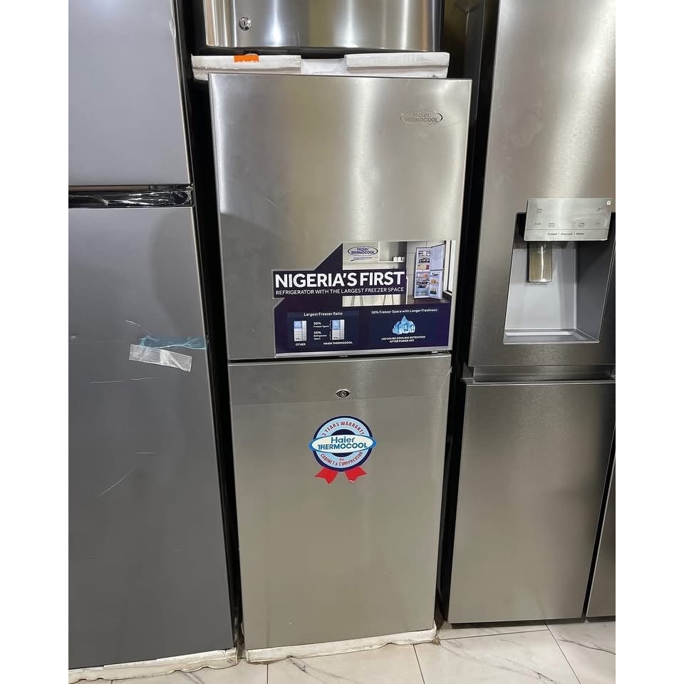 BRAND NEW 210 LITRES DOUBLE DOOR HAIER THERMOCOOL REFRIGERATOR | Shopee ...