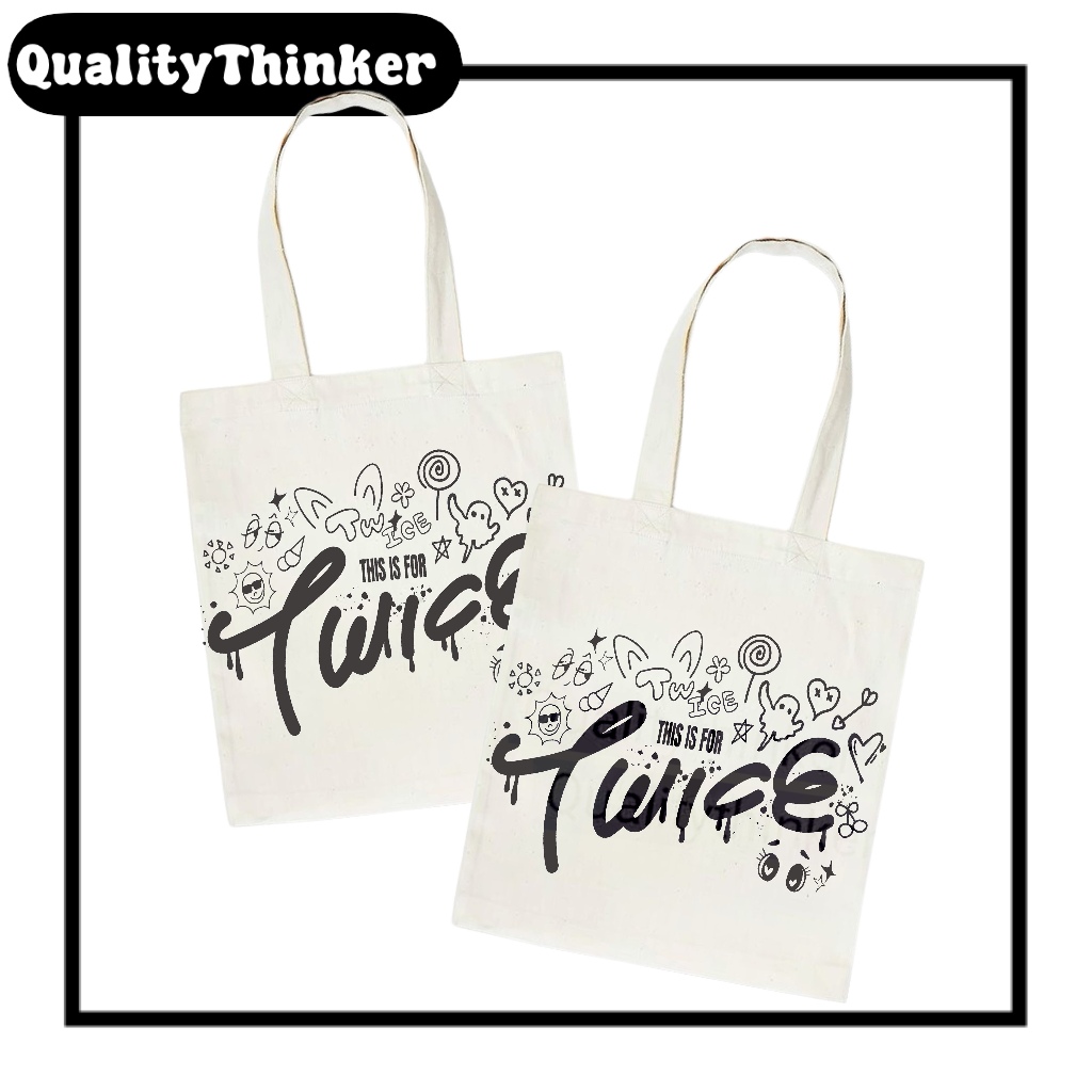 Quality Thinker l THIS IS FOR TWICE T0UR INSPIREDD TOTE BAG | Shopee ...