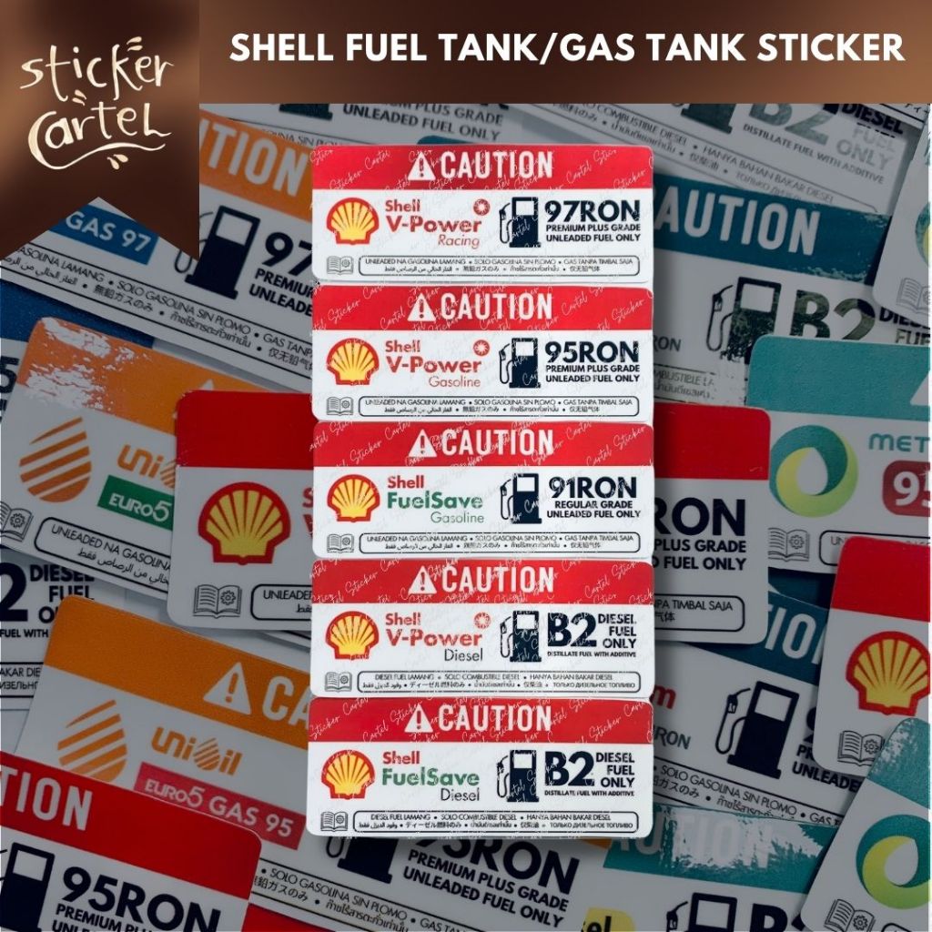 Fuel Tank Sticker Gas Tank Sticker Gas Tank Label Fuel Tank Cover ...