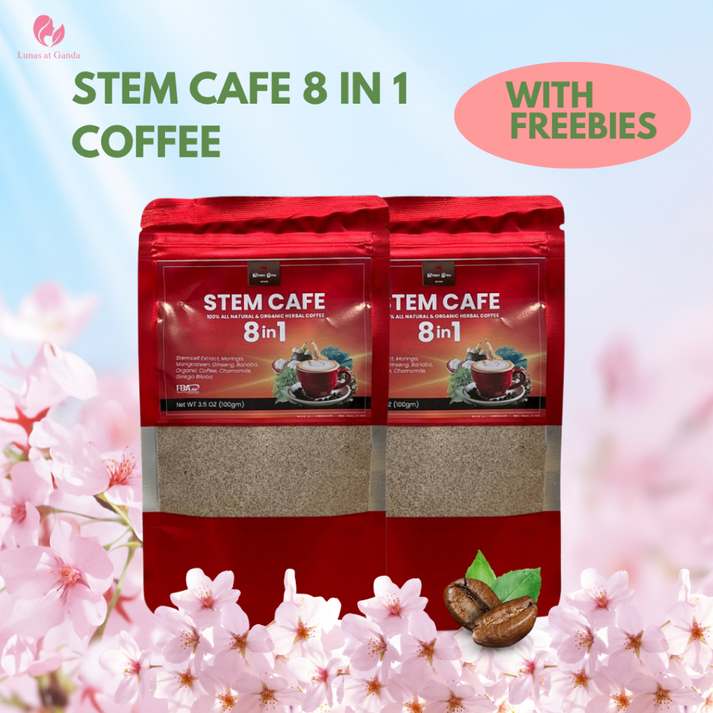 Stem Cafe 8in1 Stemcell B1T1 Coffee B Moringa Mangosteen Ginseng Banaba ...