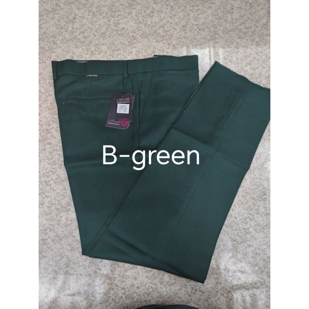 LAWYER SLACKS PANTS SKINNY(white /B-green/ maroon) | Shopee Philippines