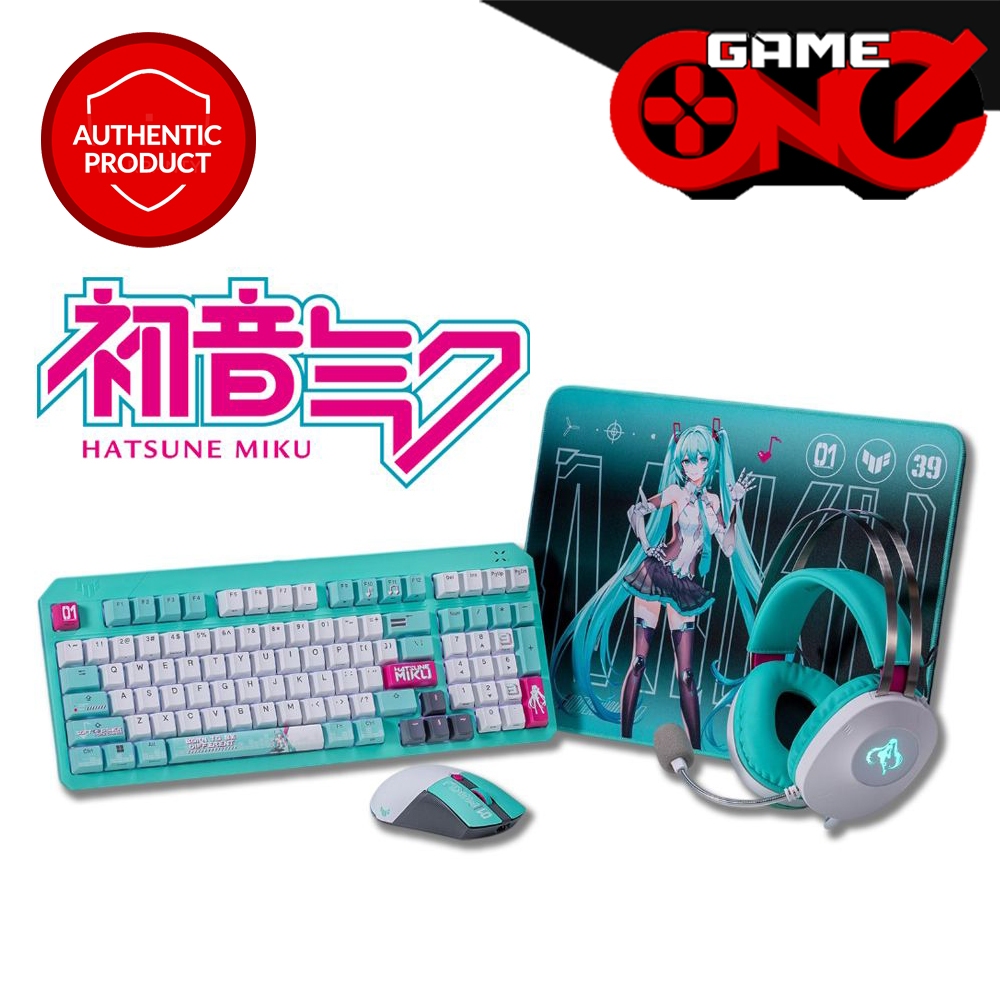 ASUS TUF Gaming x Hatsune Miku Collaboration Mouse Keyboard & Headset ...