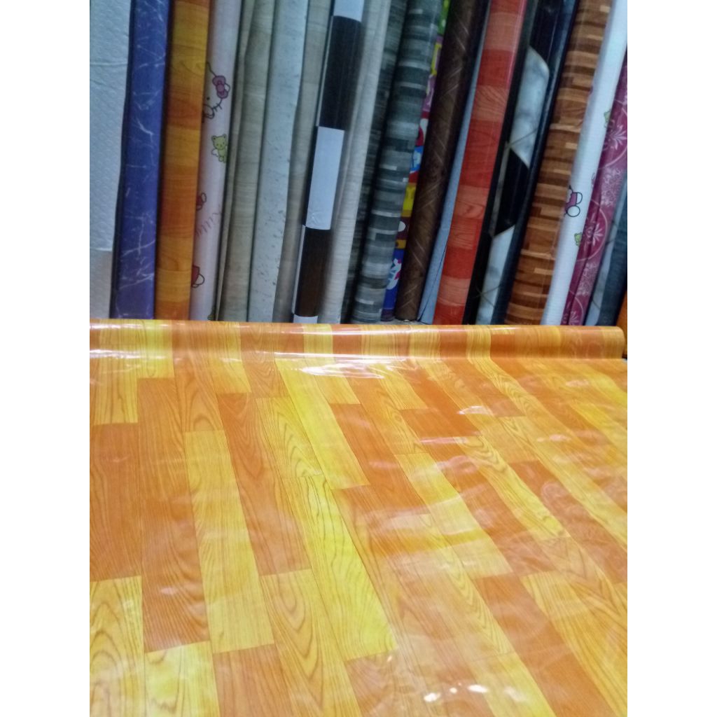 LINOLEUM/FLOORING RUBBERIZED WOOD DESIGN (90 PER 1 YARD) | Shopee ...