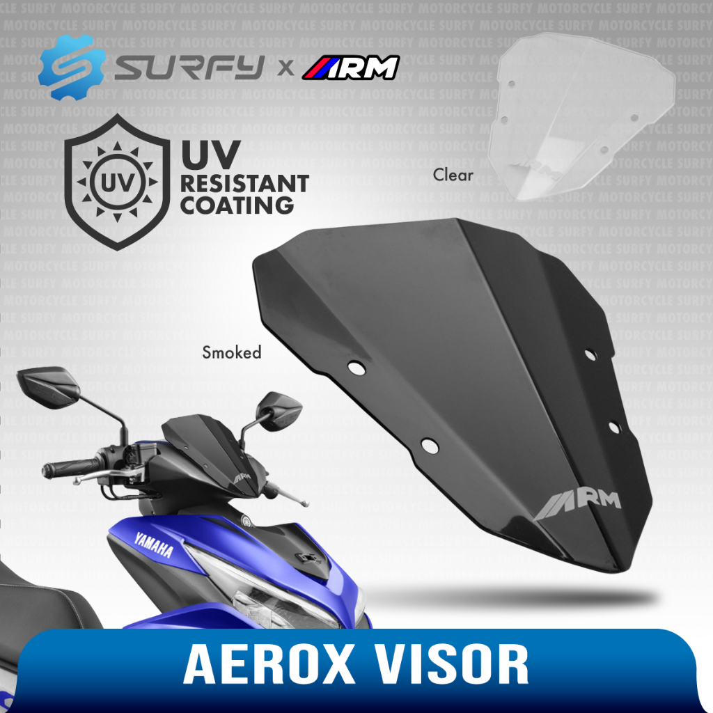 ARM Aerox v1&v2 Visor Windshield Durable ABS Plastic Airflow Design UV ...