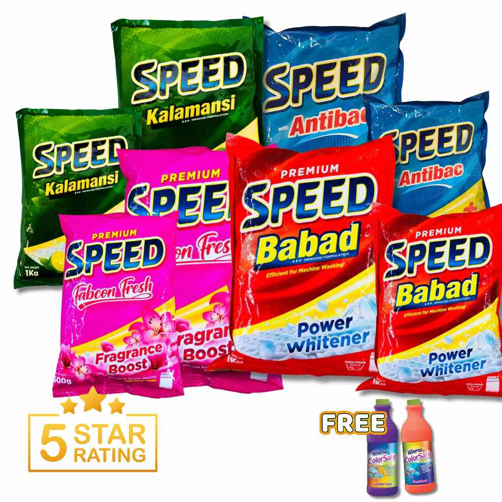 SPEED PREMIUM LAUNDRY POWDER 1K KALAMSI, FABCON FRESH, BABAD, ANTIBAC ...