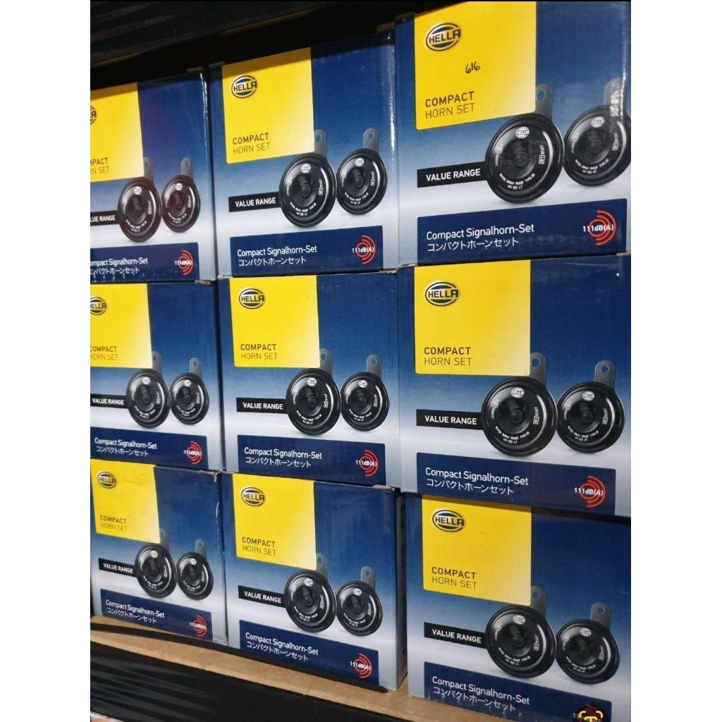 ORIGINAL HELLA COMPACT LOUD HORN 12V 2PCS. (PROMO PRICE) | Shopee ...
