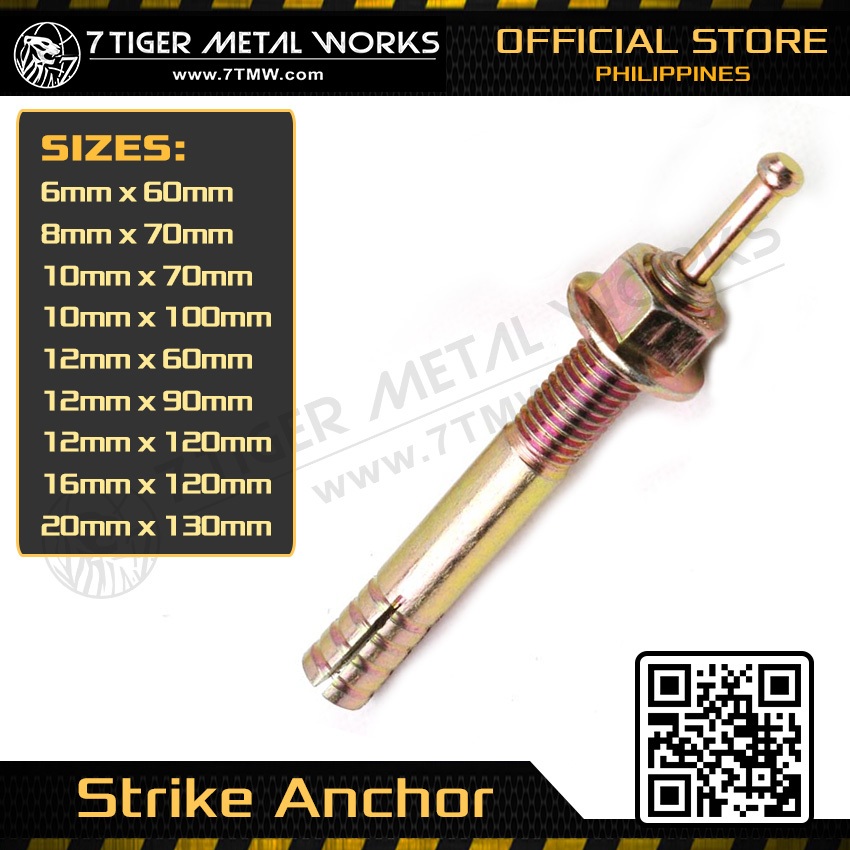 hit anchor 16mm to 20mm / Strike Anchor / Concrete Anchor / Hammer ...