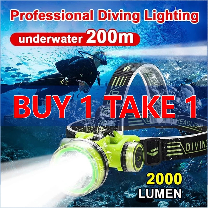 【Ready Stock】 Flashlight Headlight Flashlight Rechargeabl Waterproof ...