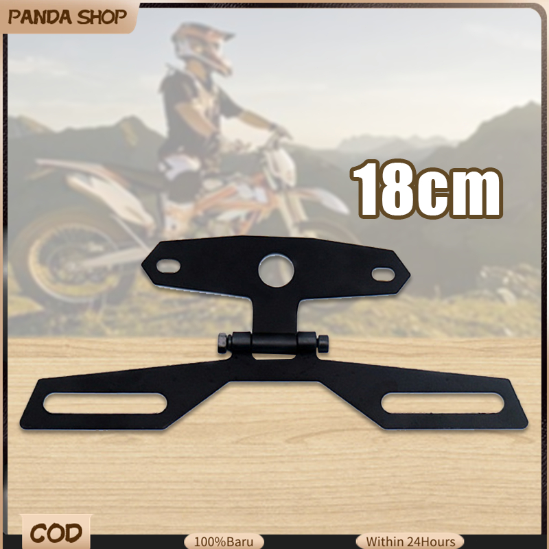Folding License Plate Bracket Adjustable Mount For Motorcycle ATV Tail ...