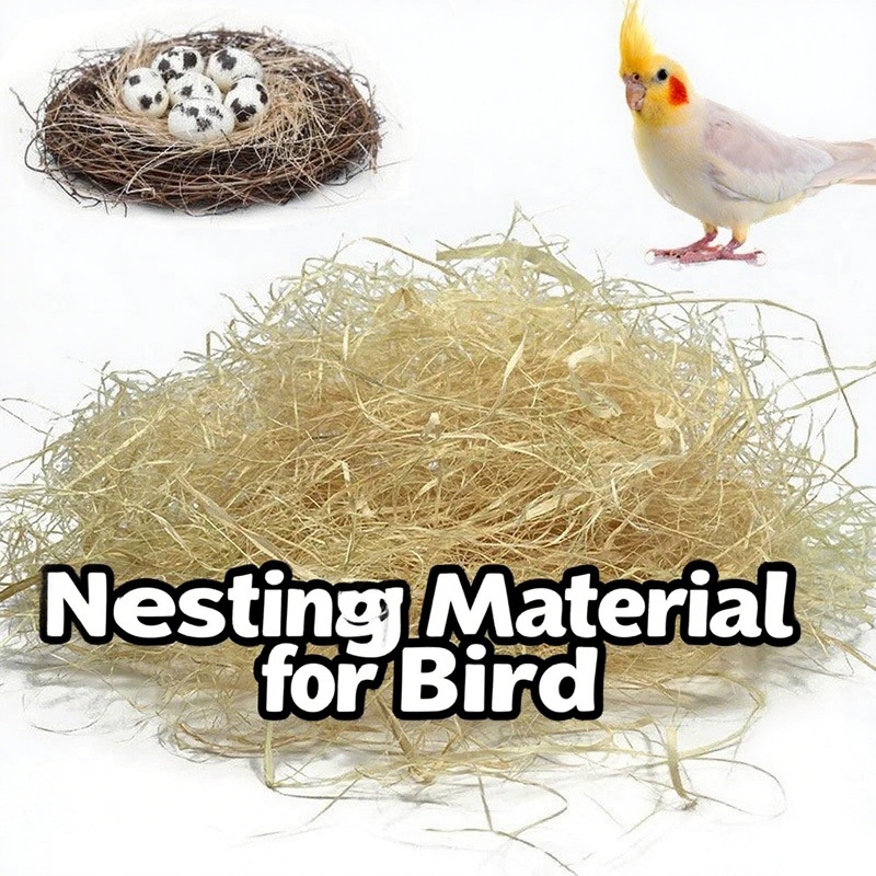 Parrot Nest box Nesting Material Bird Basket Bedding Hay for Lovebirds ...