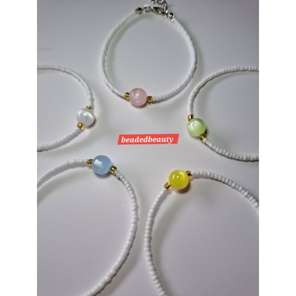 y2k bracelets stone centerpiece | with extender friendship bracelets ...