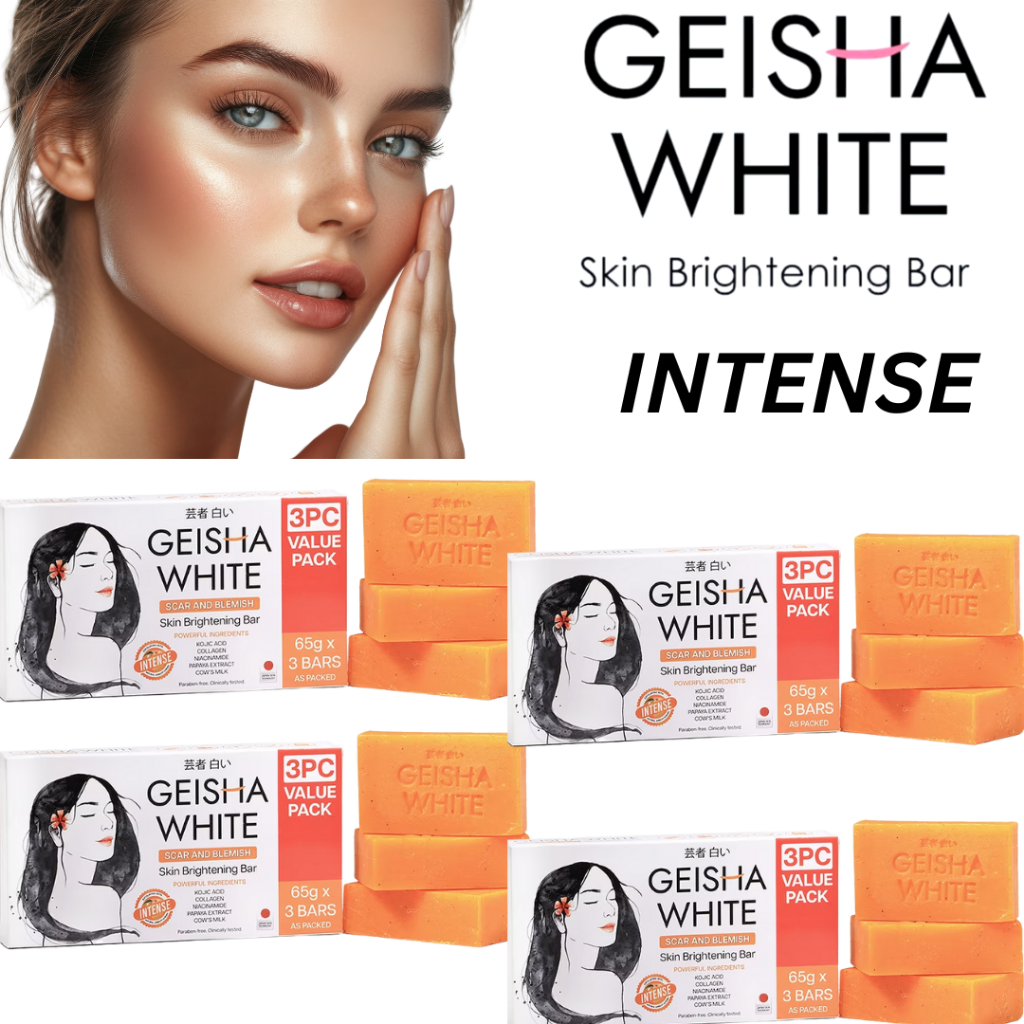Geisha White Skin Brightening INTENSE Bar Soap Value Pack 65g | Shopee ...