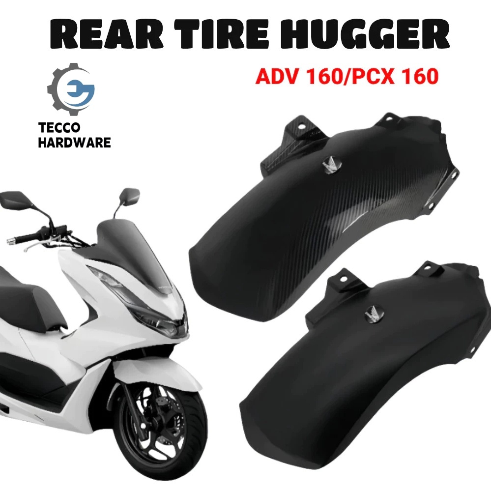 TECCO ADV 160/PCX 160 REAR TIRE HUGGER LONG REAR FENDER MUD GUARD ...