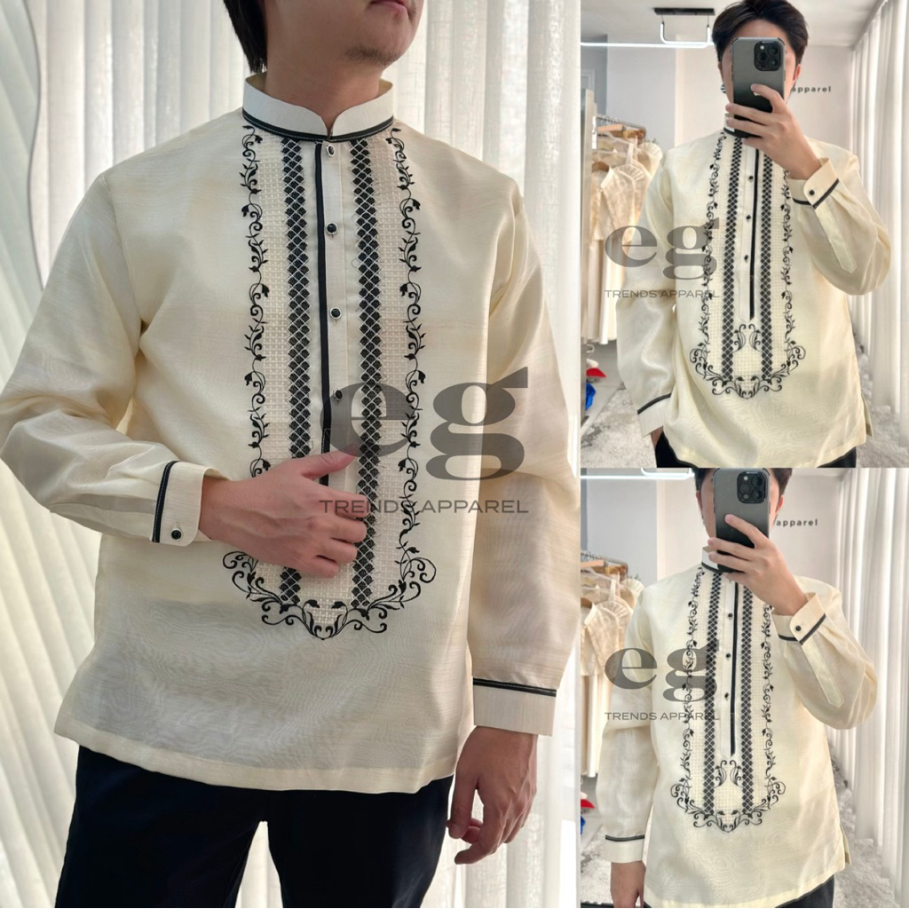 EG TRENDS APPAREL | BARONG TAGALOG | EMBROIDERED DESIGN | MINIMAL ...