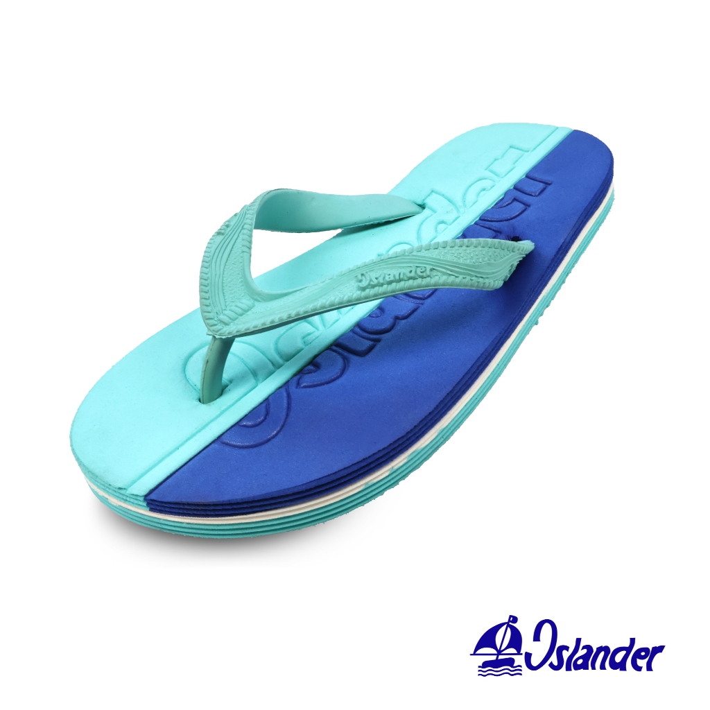 Islander Triple AX (Royal Blue/Mint Green) - Slippers for Kids | Shopee ...