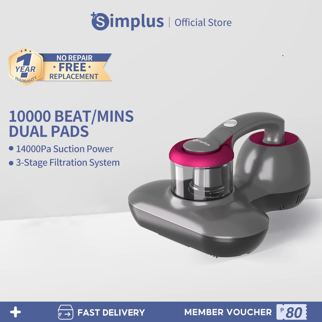 Simplus Dust Mite Vacuum Cleaner With UV Light For Bed and Sofa 14000Pa Suction Power | Shopee ...